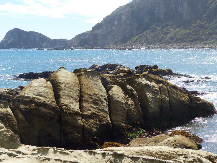La route au bord de la mer - Les blondinettes en voyage